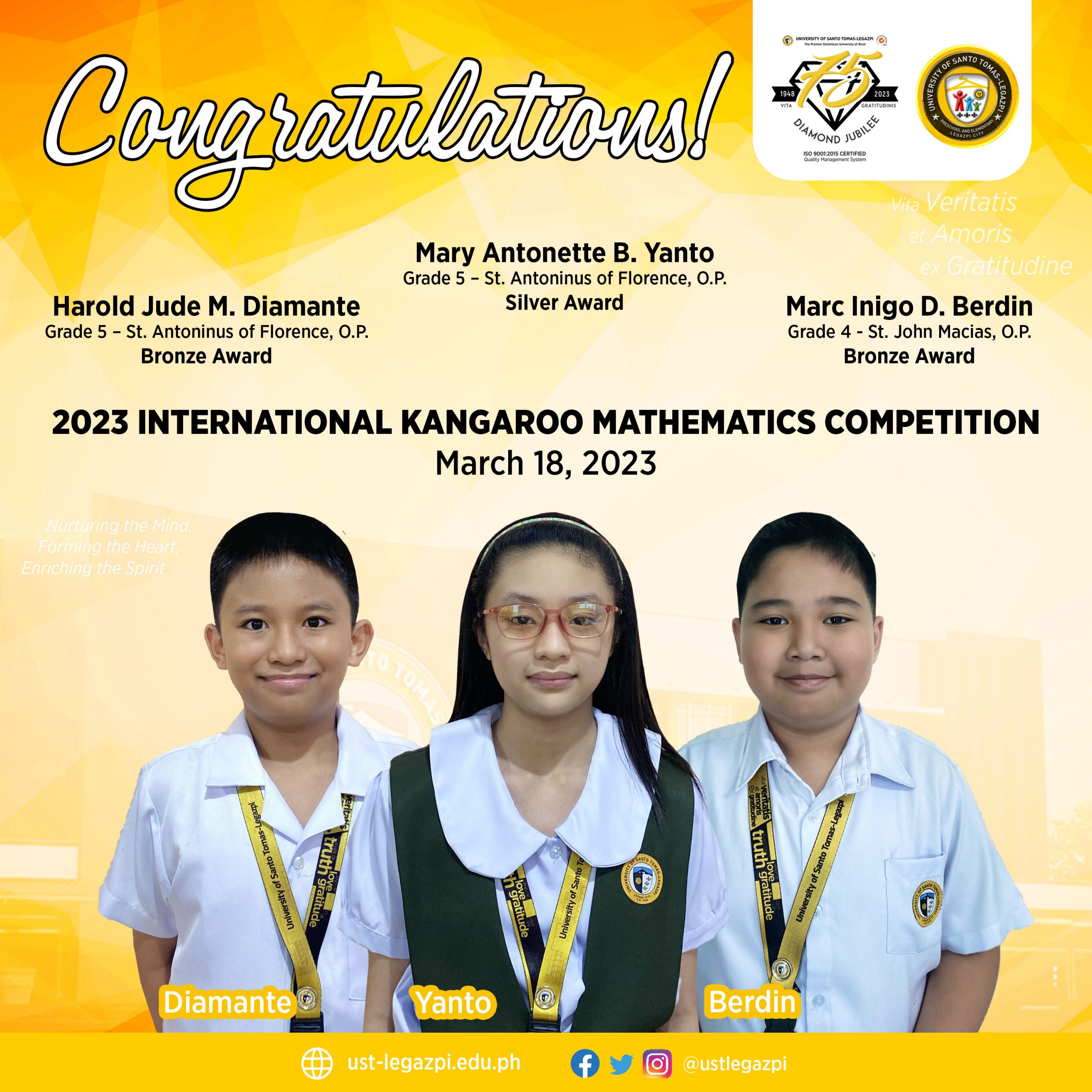 2023 INTERNATIONAL KANGAROO MATHEMATICS COMPETITION University Of 2023 INTERNATIONAL KANGAROO MATHEMATICS COMPETITION University Of